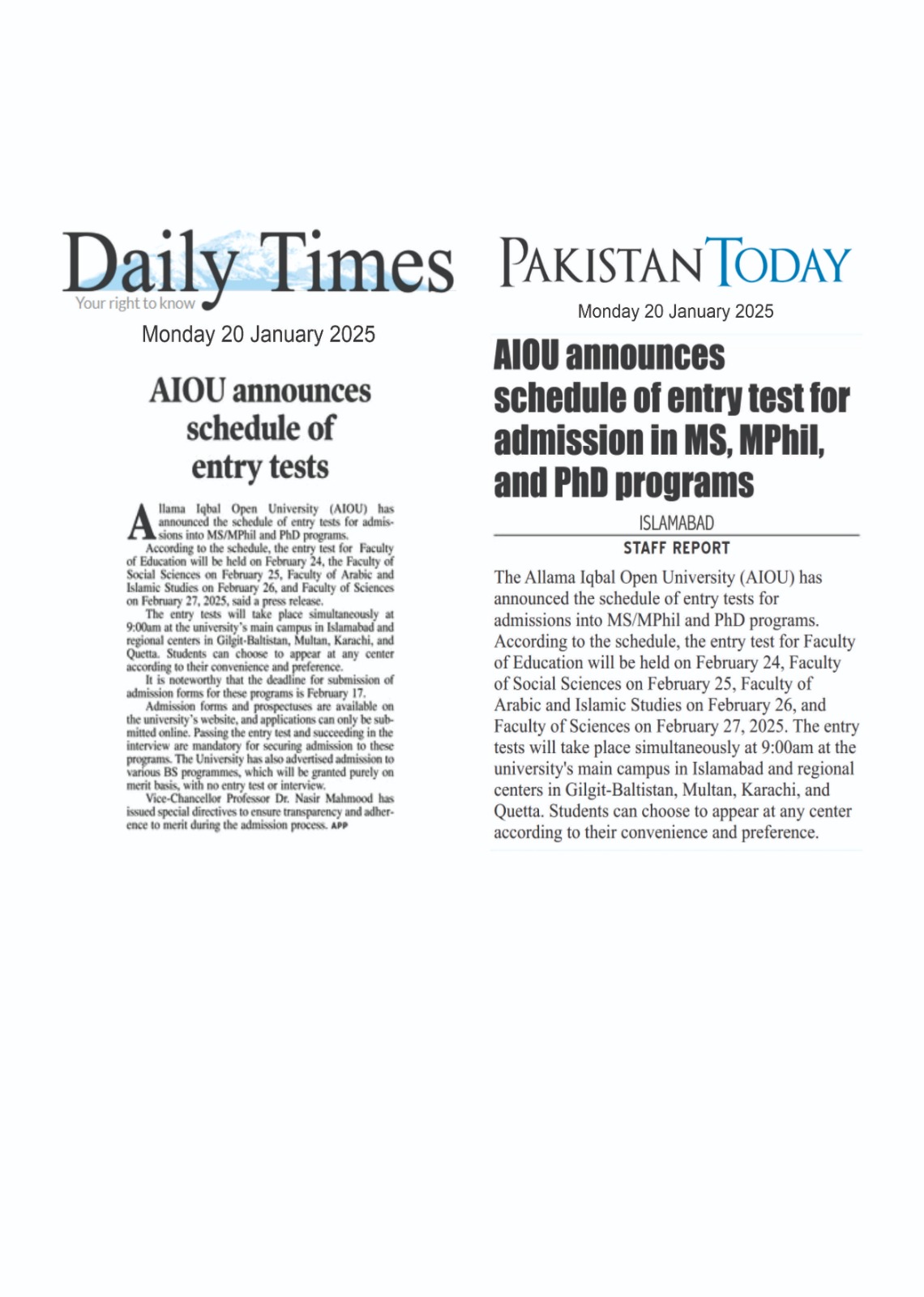 PressReleas | Education For All